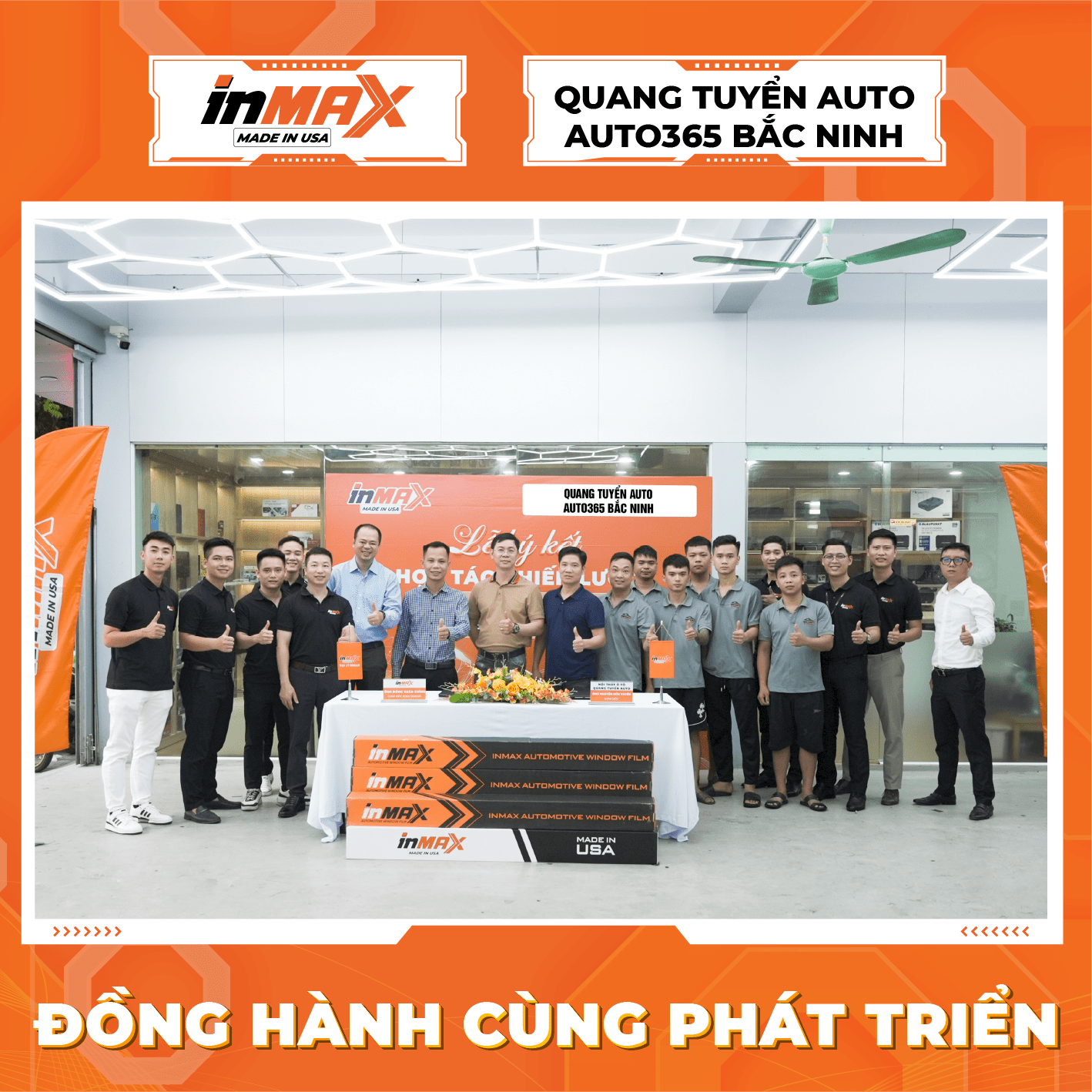 Lễ ký kết hợp tác chiến lược giữa INMAX Việt Nam và Nội thất ô tô Quang ...